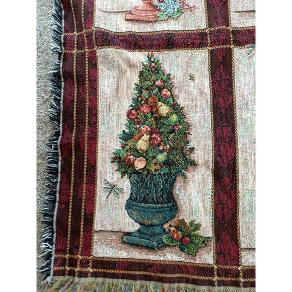 Goodwin Weavers | Bedding | Throw 59 X 4 With Floral Motif Goodwin ...